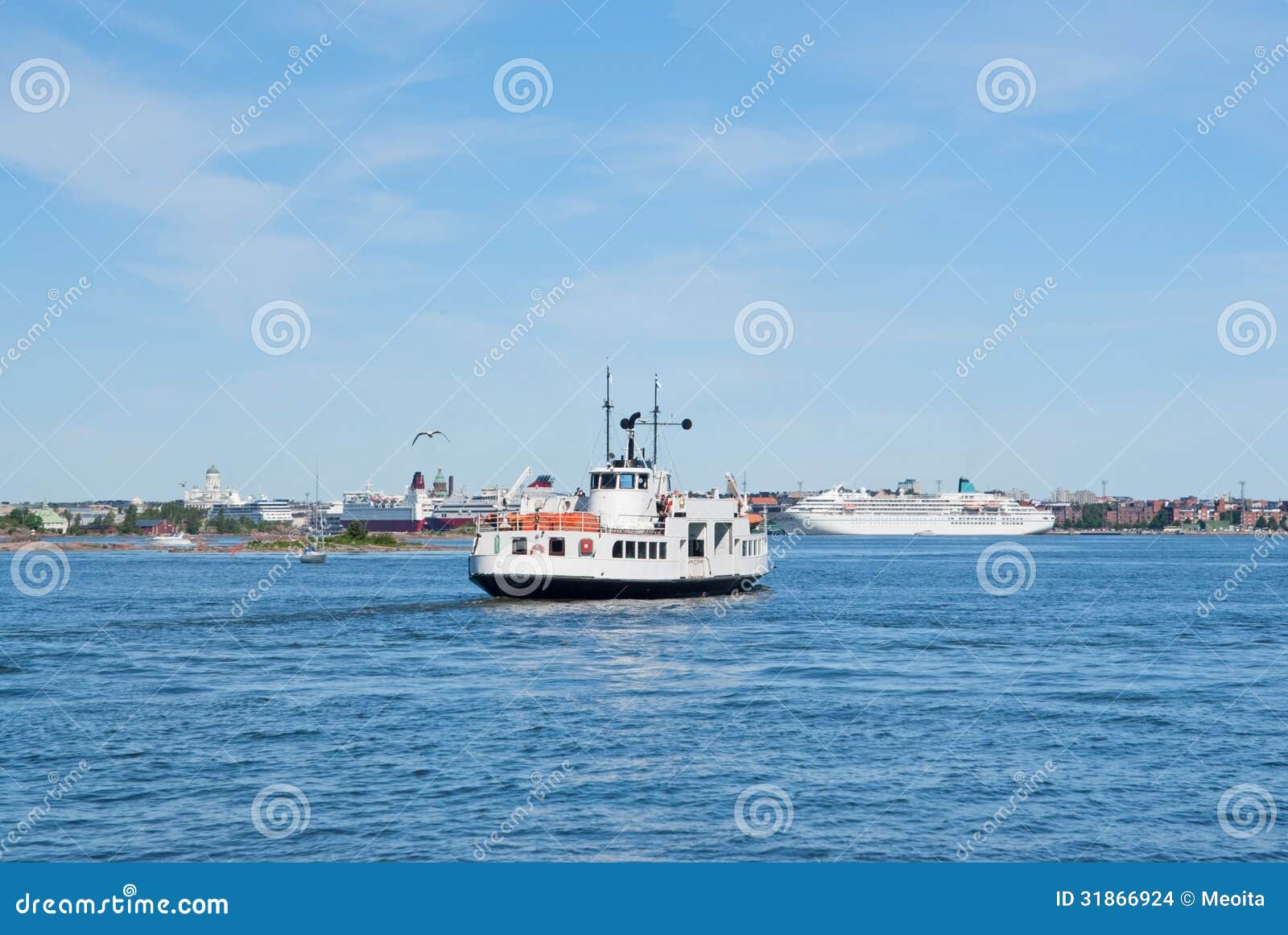 Ferry boat in Helsinki stock photo. Image of transportation - 31866924