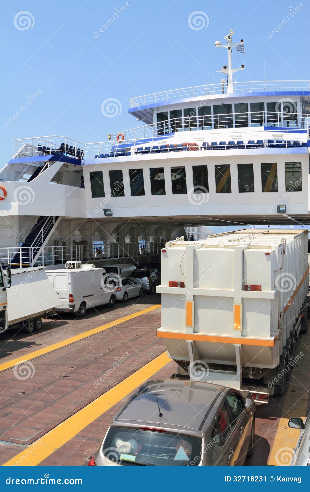 Ferry boat stock image. Image of coast, sailing, deck - 32718231