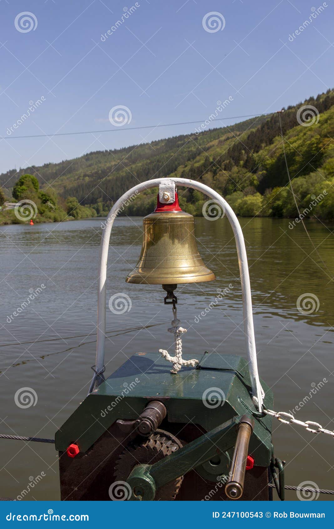 A Bell on the Ferry in Gemany Stock Image - Image of nautical, leisure ...