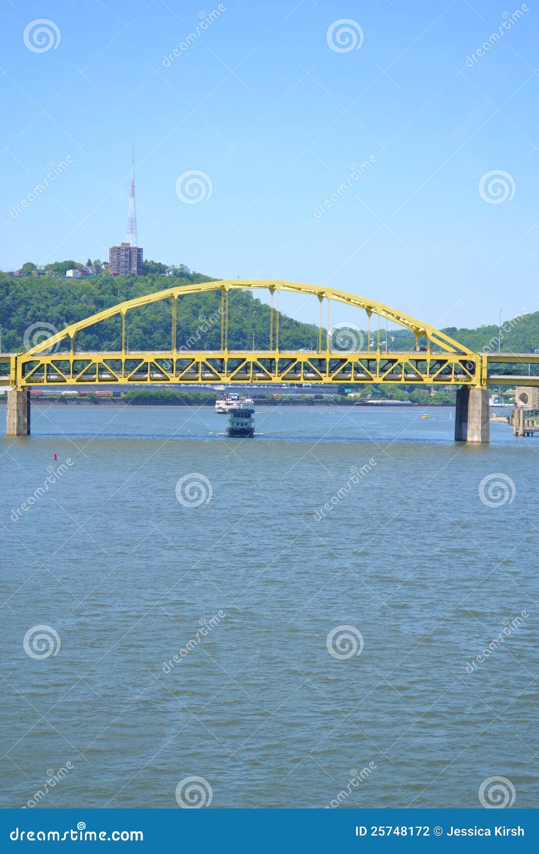 Ferry Boat on the Ohio River in Pittsburgh, PA Stock Photo - Image of ...