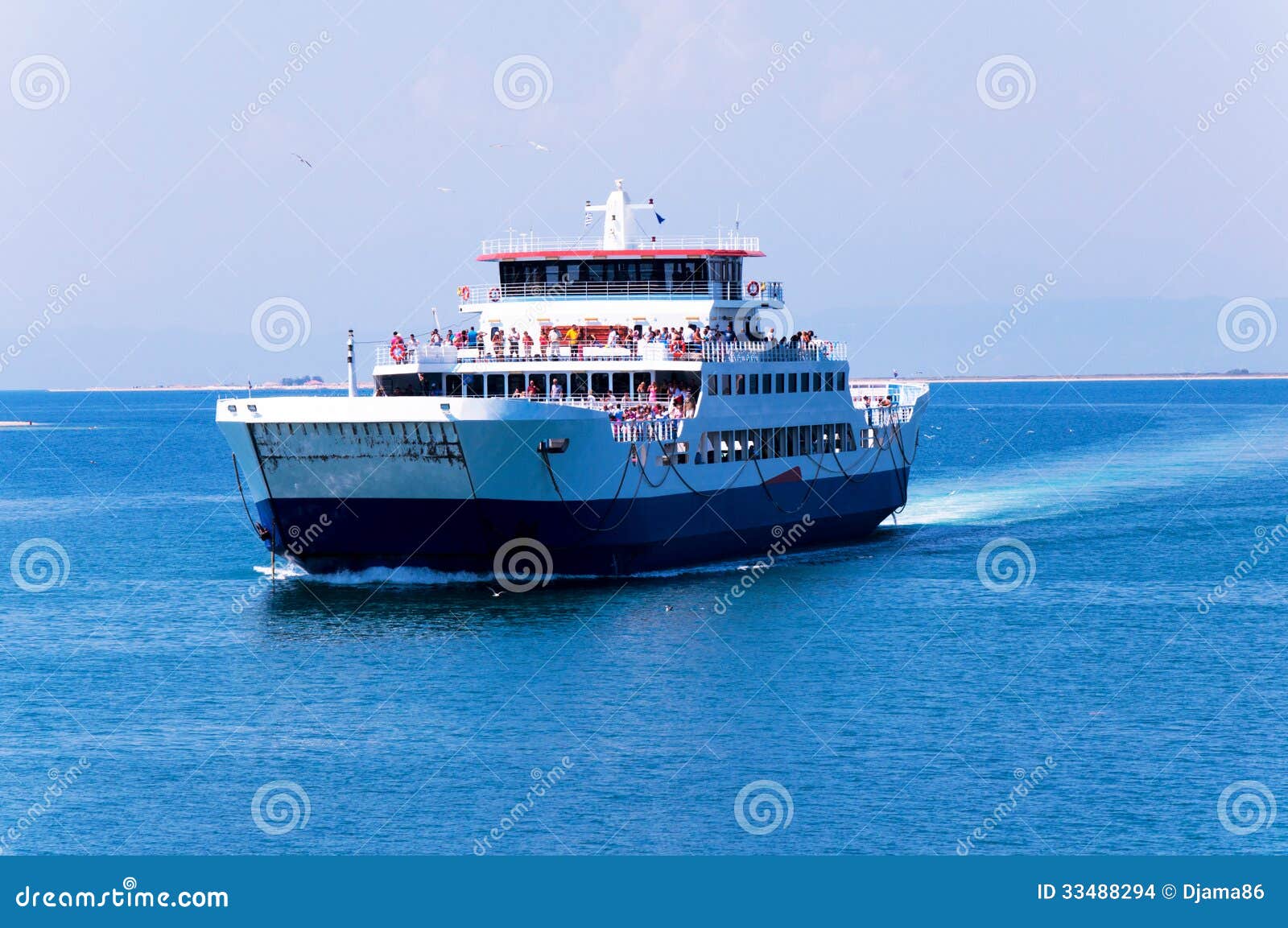 Ferry boat stock photo. Image of craft, summer, surface - 33488294