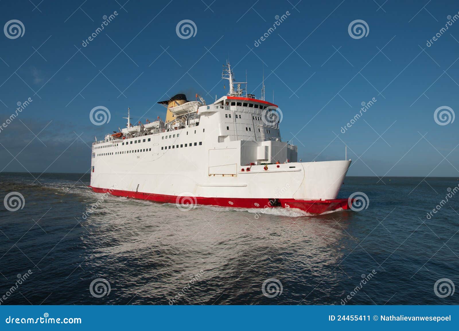 A Ferry Boat on the Sea, Travel and Transportation Stock Image - Image ...