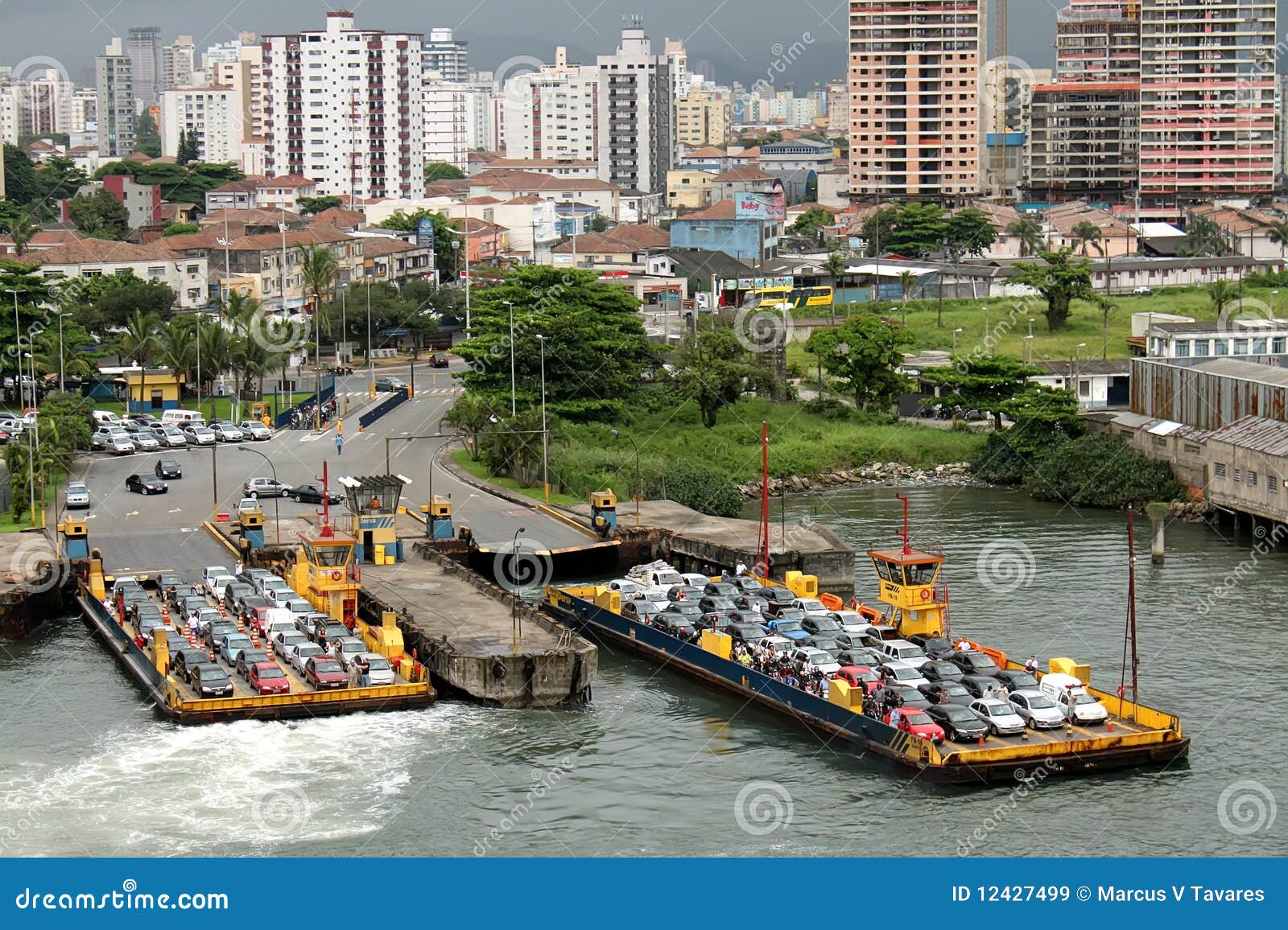 Ferry Boat Viewed from Above Stock Image - Image of boat, transport ...