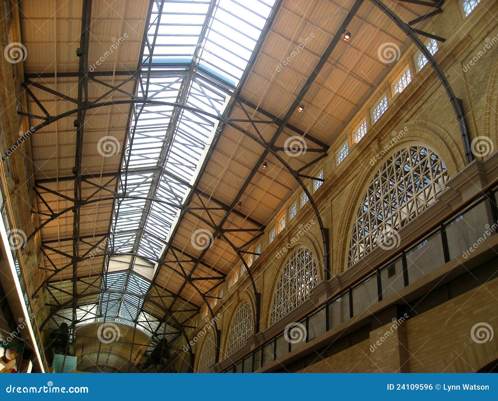 Ferry Building Ceiling, SF, CA Stock Photo - Image of building ...