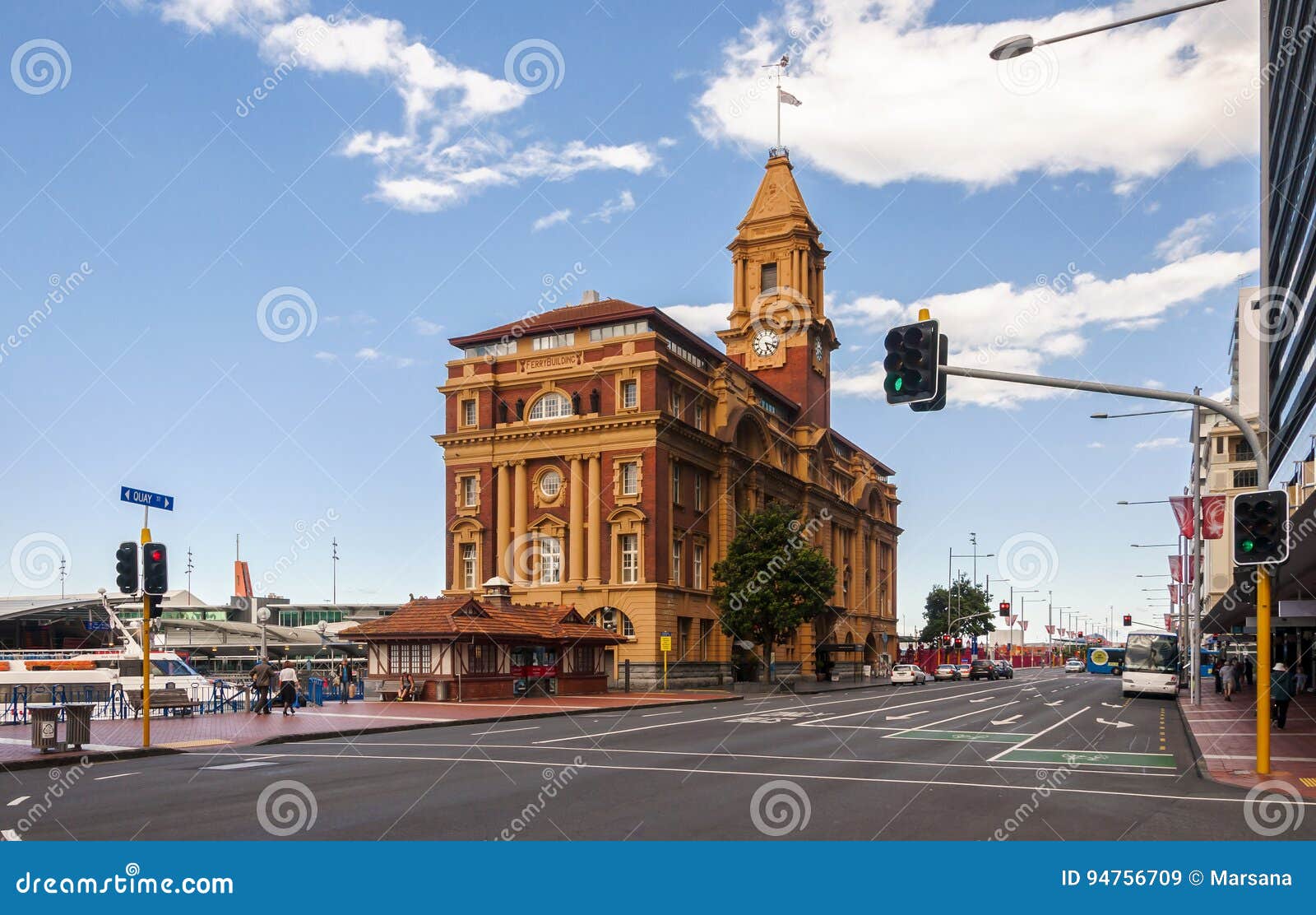 The Ferry Building editorial stock image. Image of zealand - 94756709