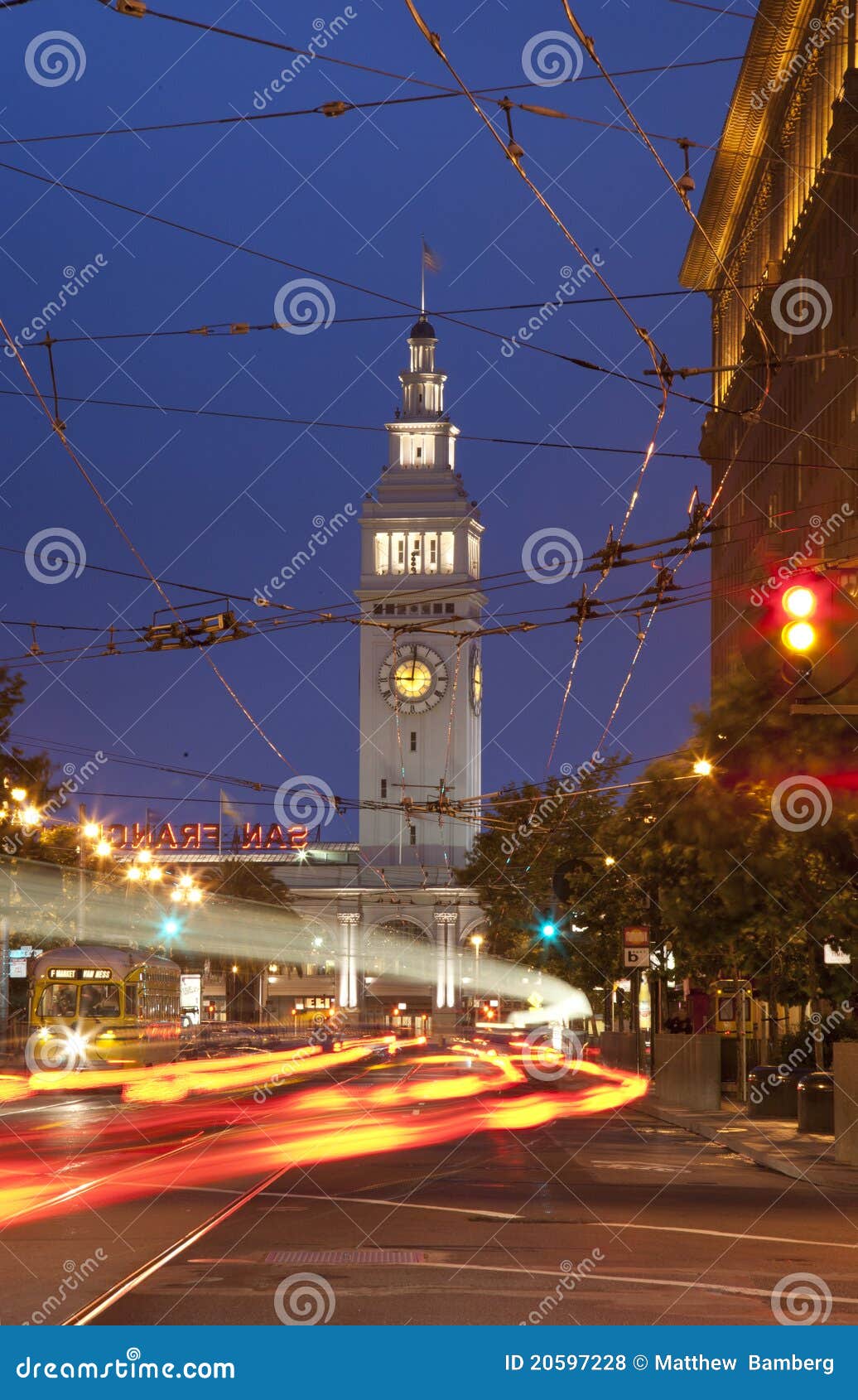 Ferry Building San Francisco Editorial Stock Photo - Image of dusk ...