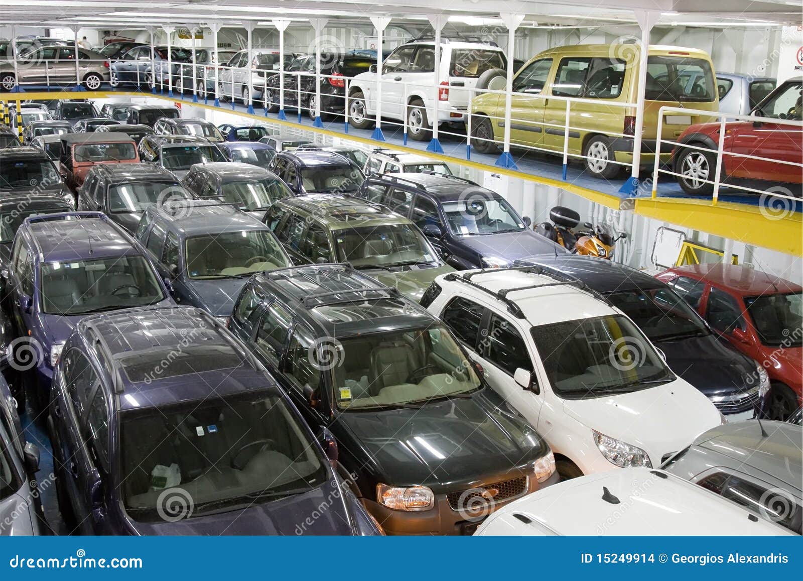 Ferry Car Deck stock photo. Image of cars, parked, vehicle - 15249914