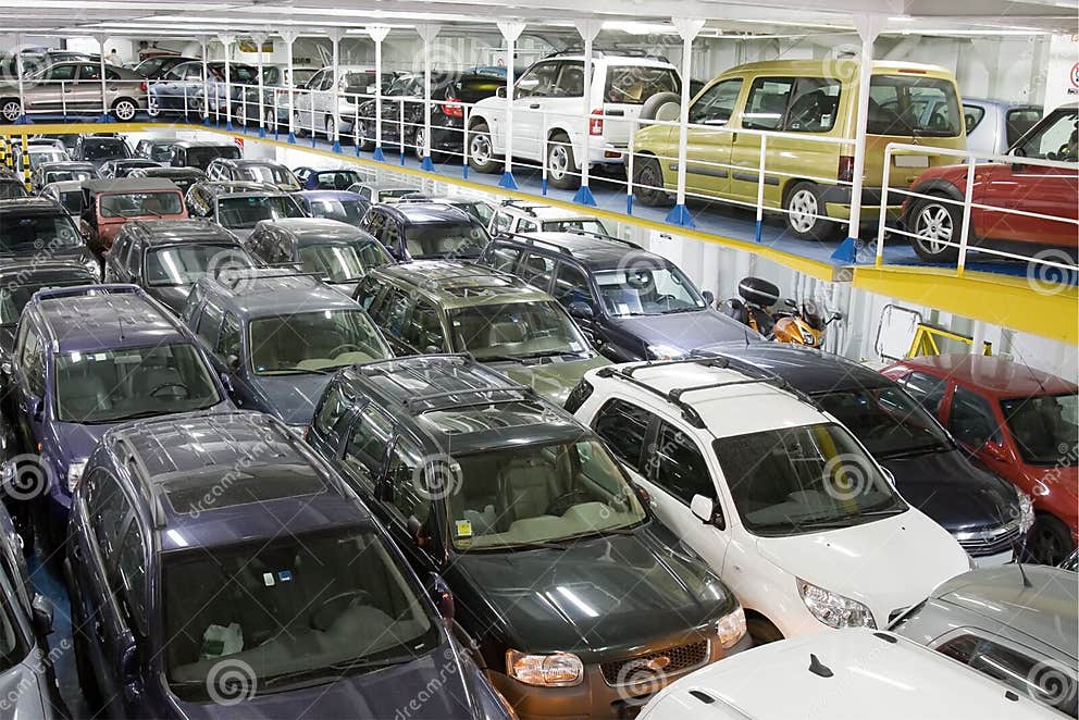 Ferry Car Deck stock photo. Image of cars, parked, vehicle - 15249914