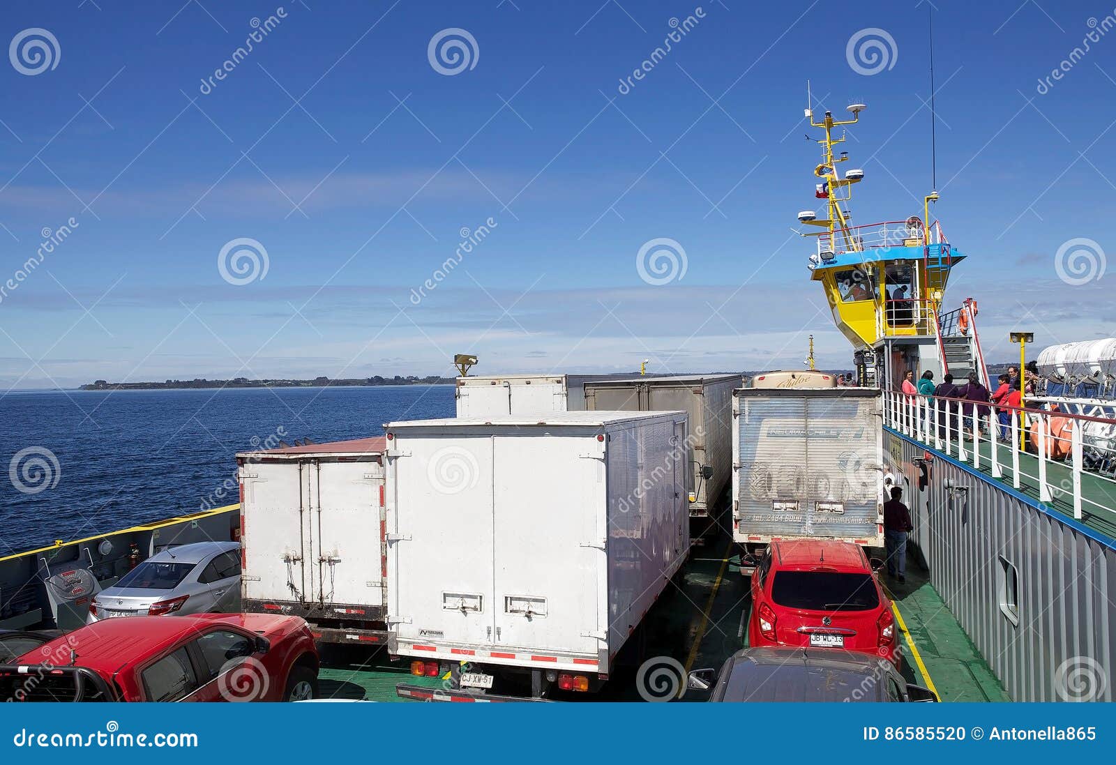 Ferry in the Chacao Channel, Chile Editorial Image - Image of ...