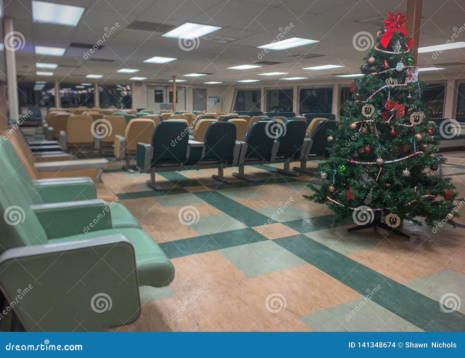 Ferry at Christmas stock photo. Image of time, christmas - 141348674
