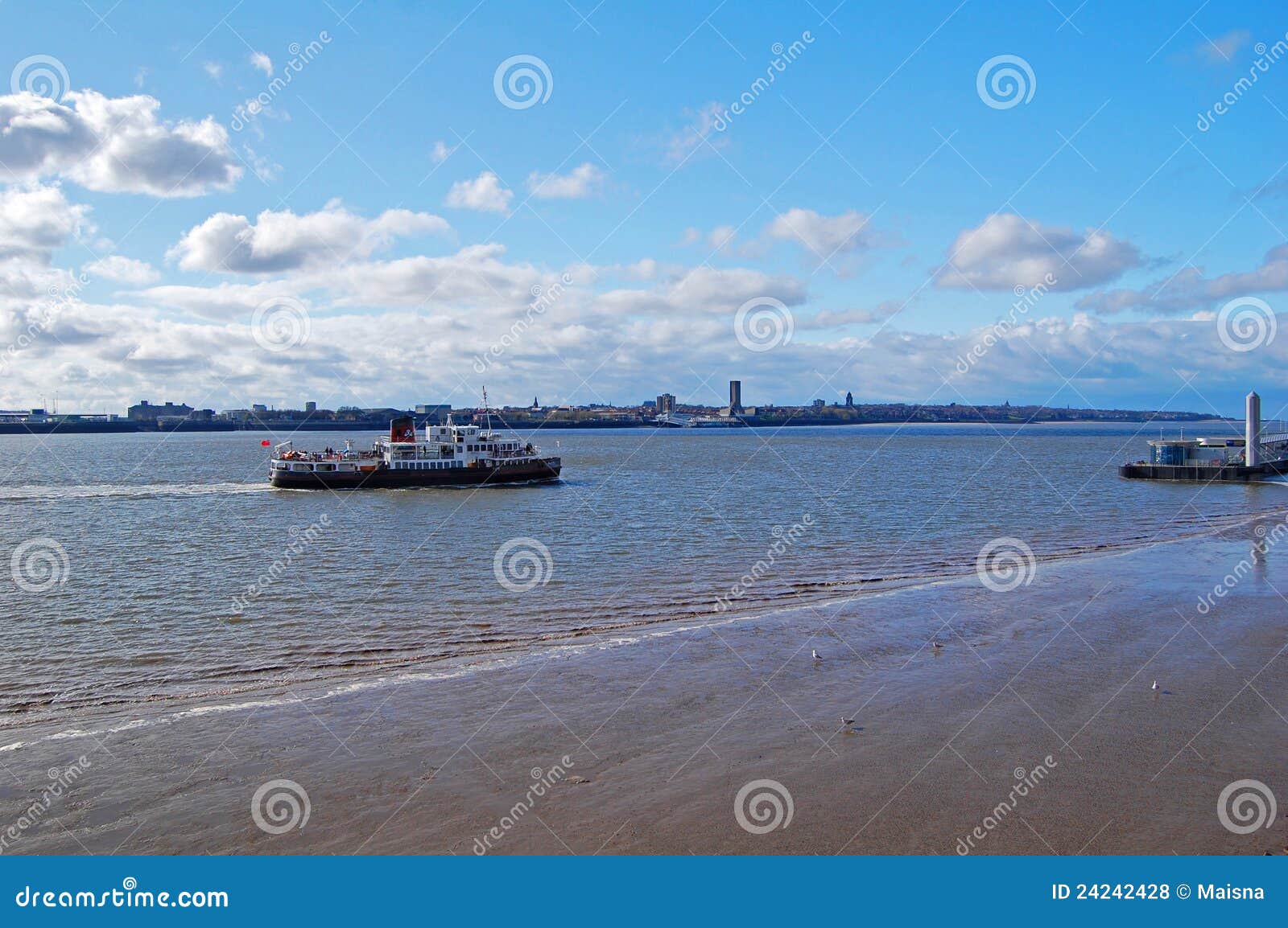 Ferry cross the Mersey stock photo. Image of cross, wirral - 24242428