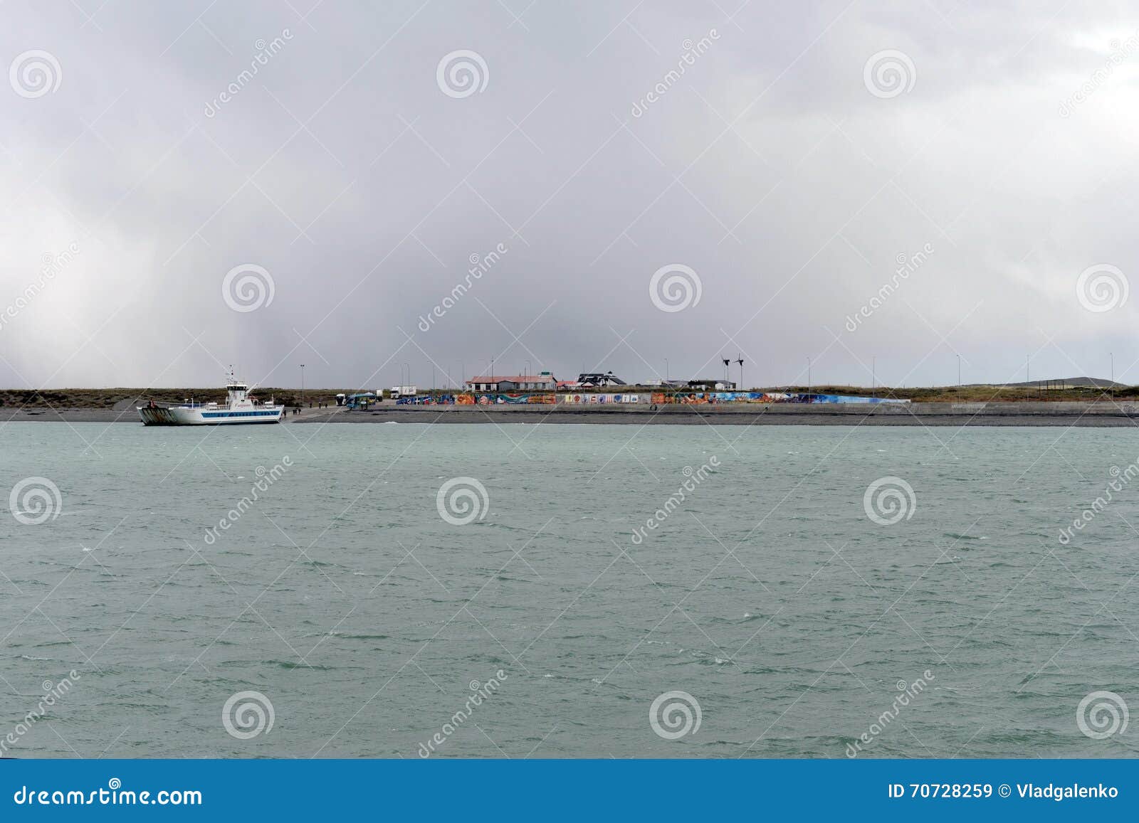 Ferry Crossing in the Magellan Strait. Editorial Stock Image - Image of ...