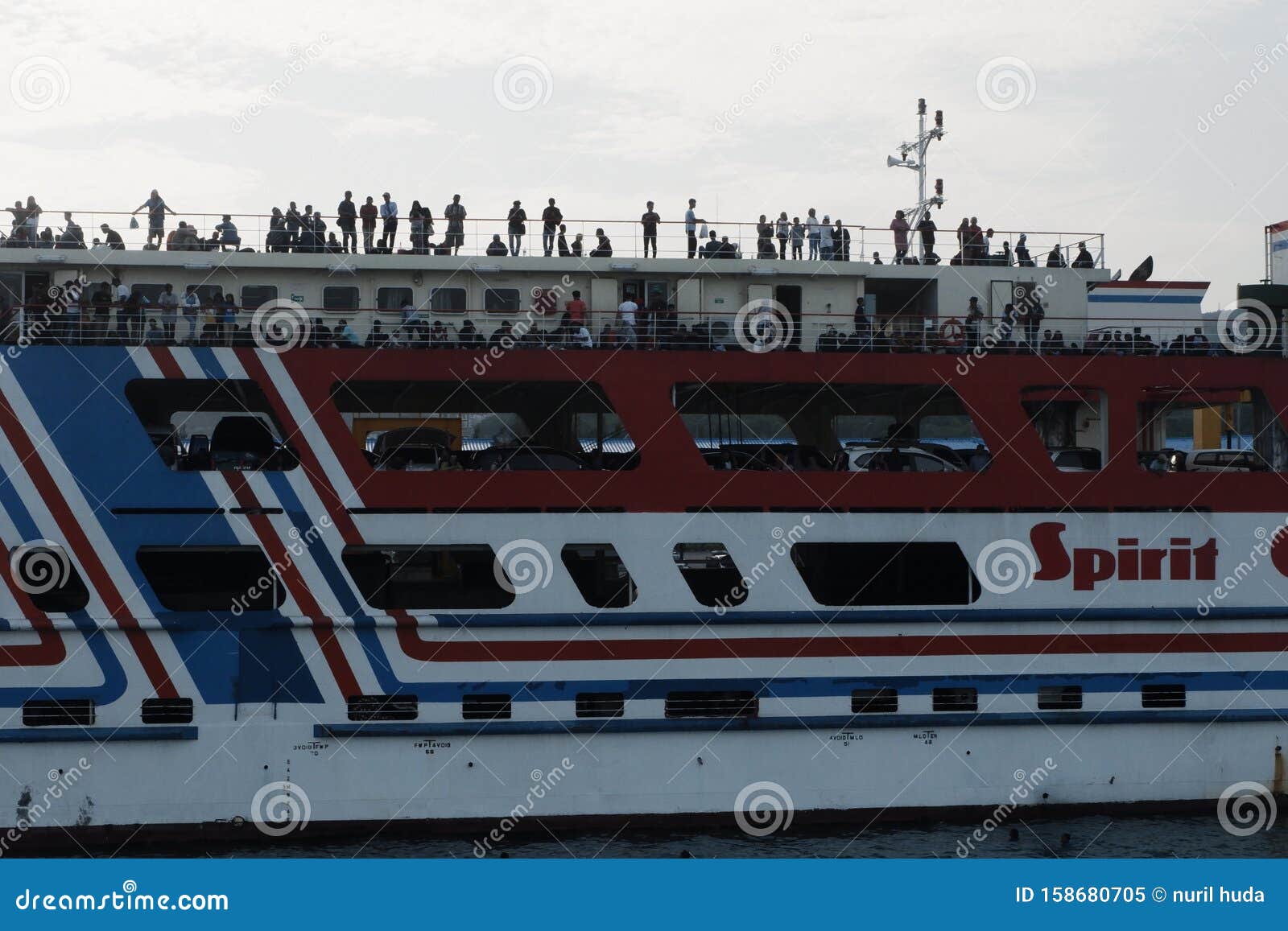 Ferry Crossing the Sunda Strait Editorial Image - Image of ferry ...