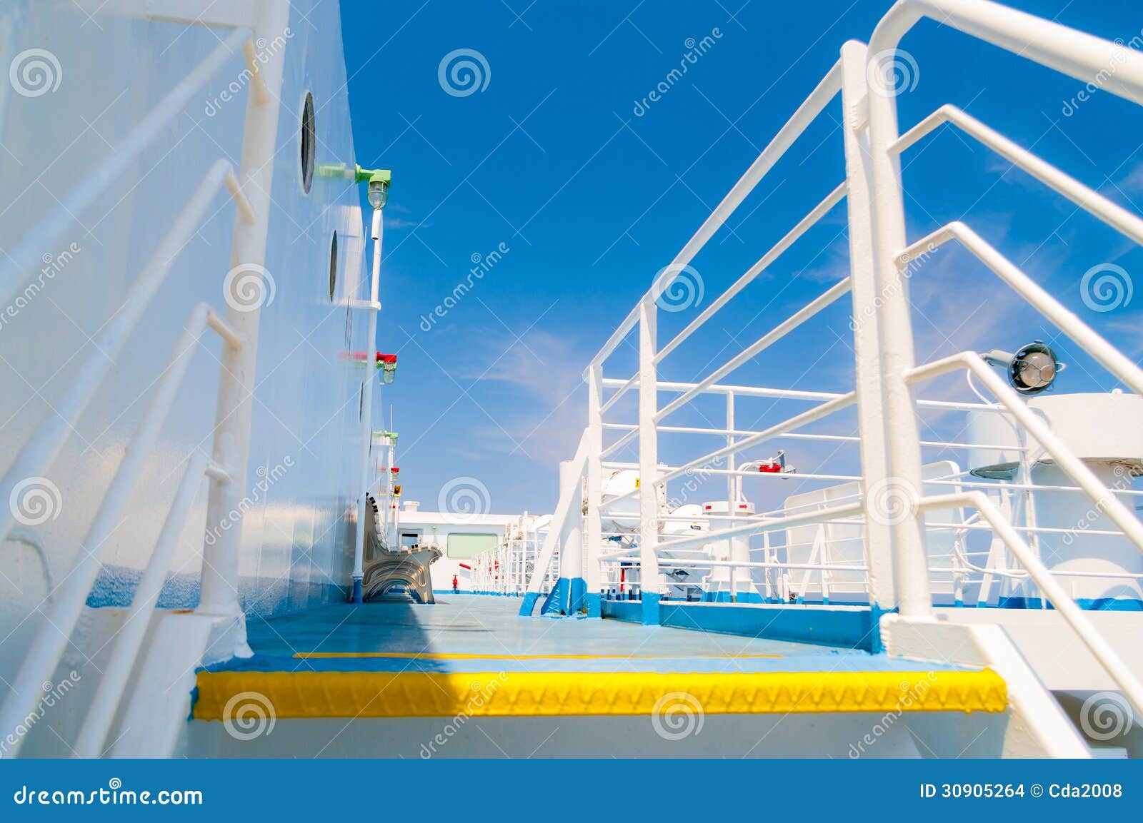 Ferry deck stock photo. Image of ionian, kefalonia, summer - 30905264