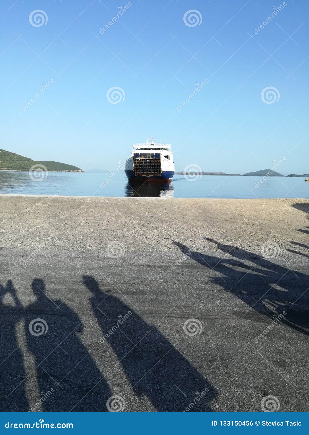 Ferry docking stock photo. Image of holiday, docking - 133150456