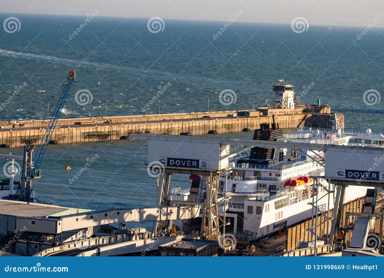 Ferry at Dockside Loading for Departure Editorial Stock Image - Image ...
