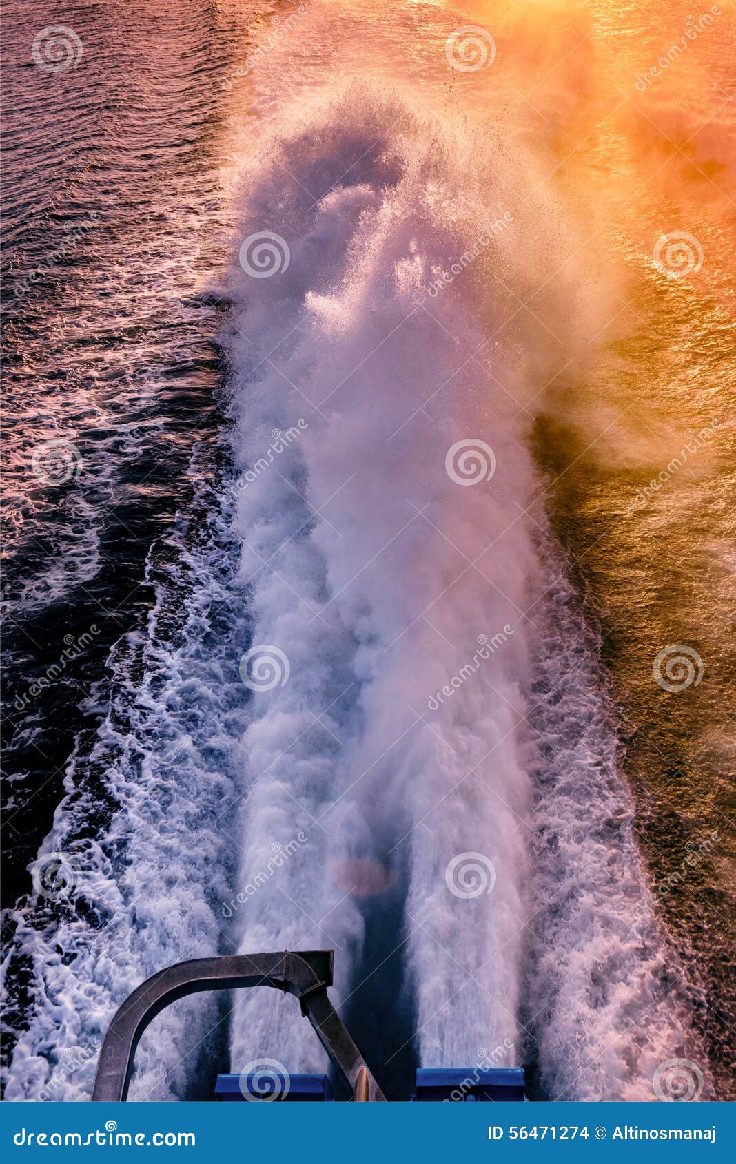 Two Powerful Engines Mounted On The Speedboat. Royalty-Free Stock ...