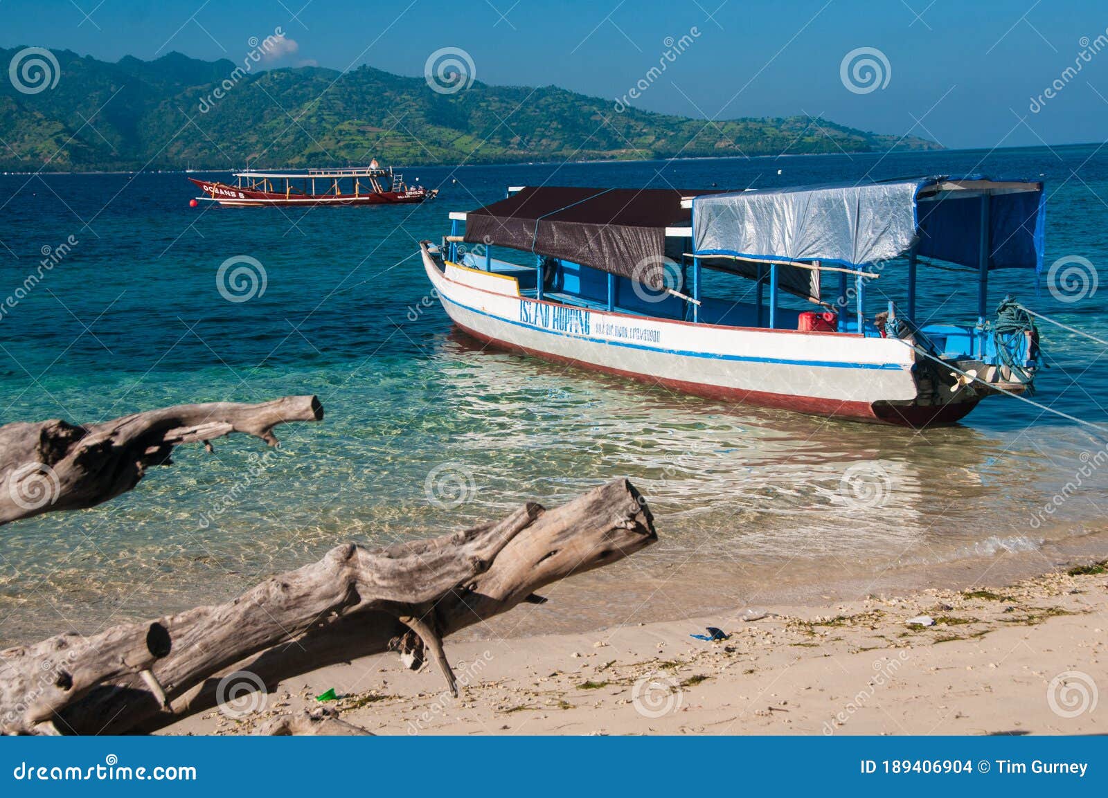 Ferry in the Gili Islands, Indonesia Editorial Stock Image - Image of ...