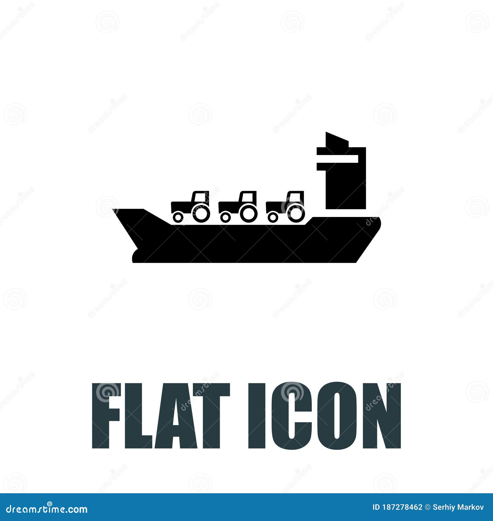 Ferry Icon For Use With Signs Or Buttons Stock Image | CartoonDealer ...