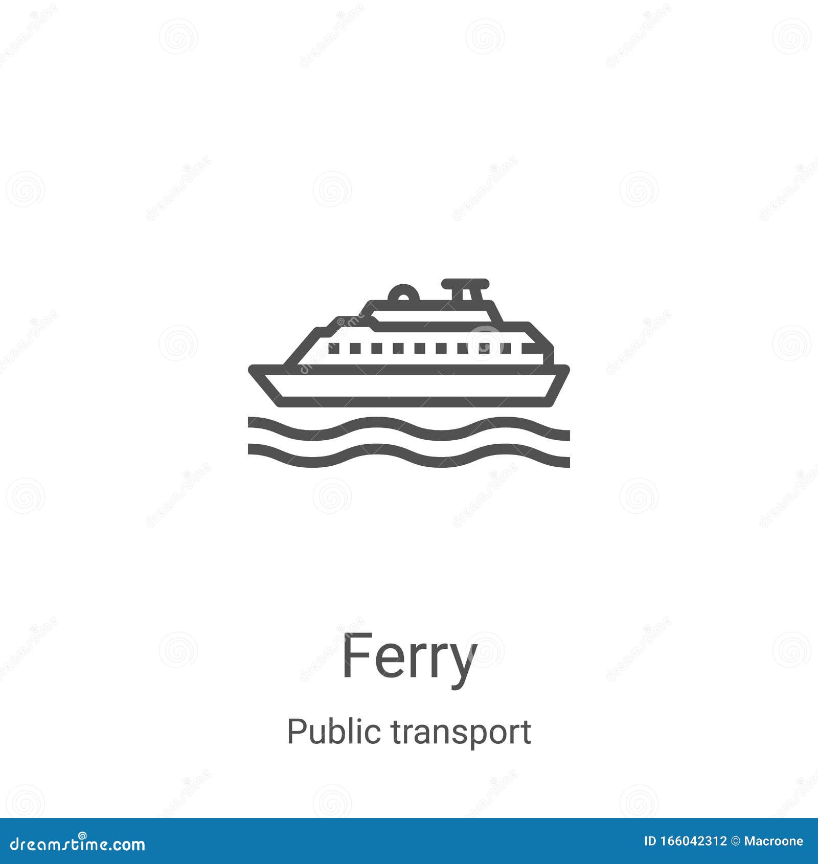 Ferry Icon For Use With Signs Or Buttons Stock Image | CartoonDealer ...