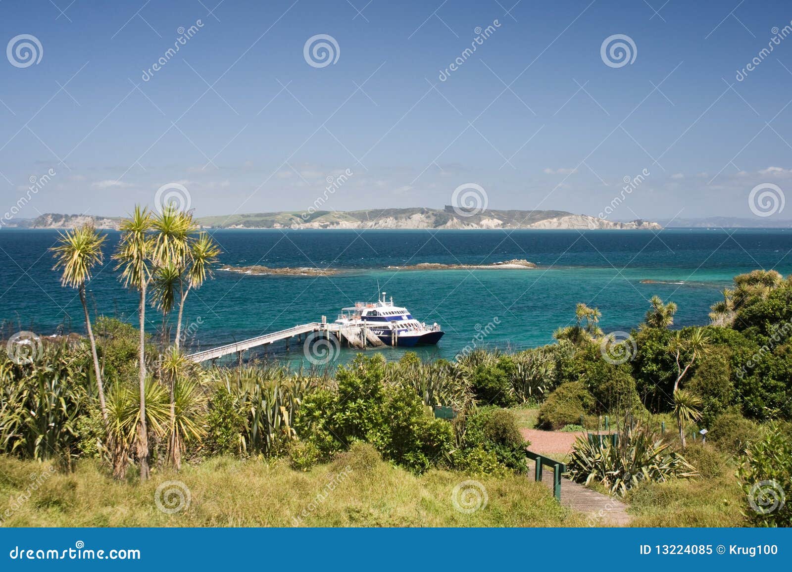 Ferry in an island stock image. Image of island, environment - 13224085