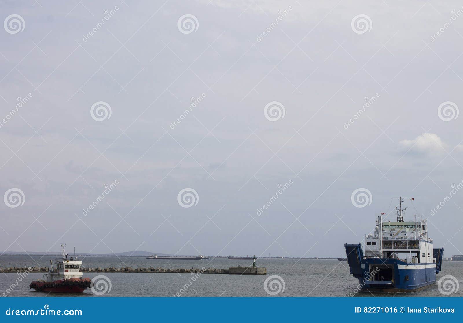 Ferry on the Kerch Strait. Crimea Editorial Photo - Image of ferry ...