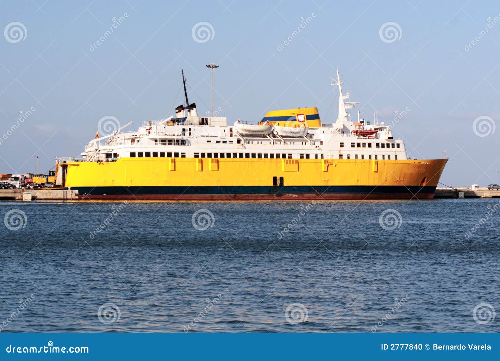 Ferry in the port stock photo. Image of ocean, ferry, trip - 2777840
