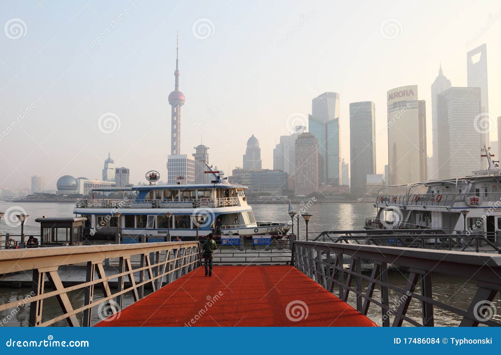 Ferry in Shanghai editorial stock image. Image of boat - 17486084