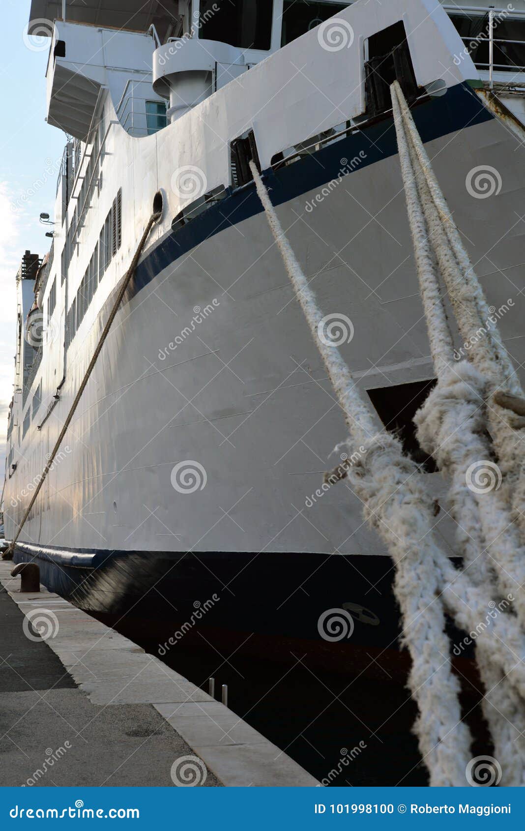 Ferry ship at dock stock photo. Image of vessel, dock - 101998100