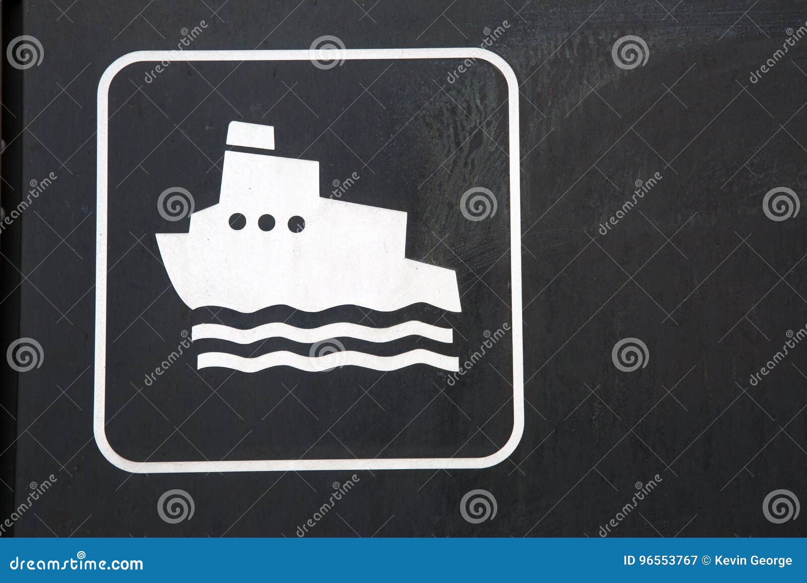 Ferry Ship Symbol stock image. Image of transport, wave - 96553767