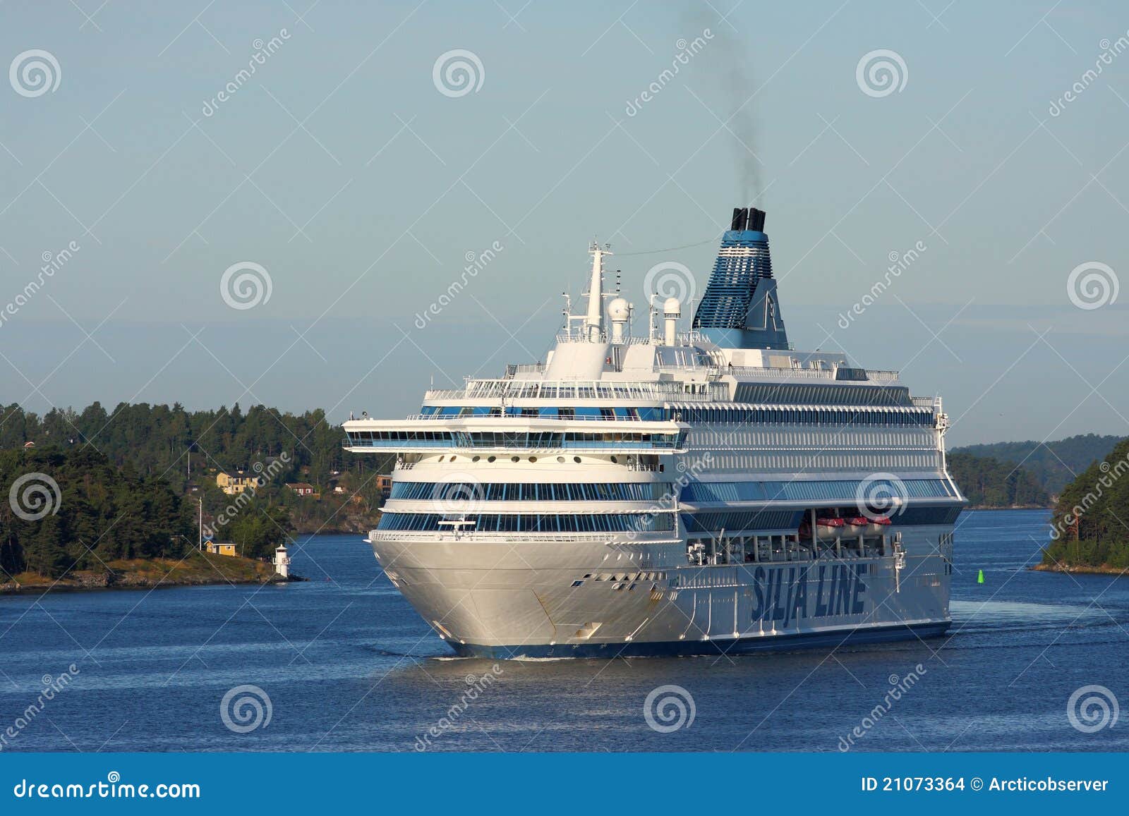 Ferry Silja Line on the Way from Riga To Stockholm Editorial Stock ...