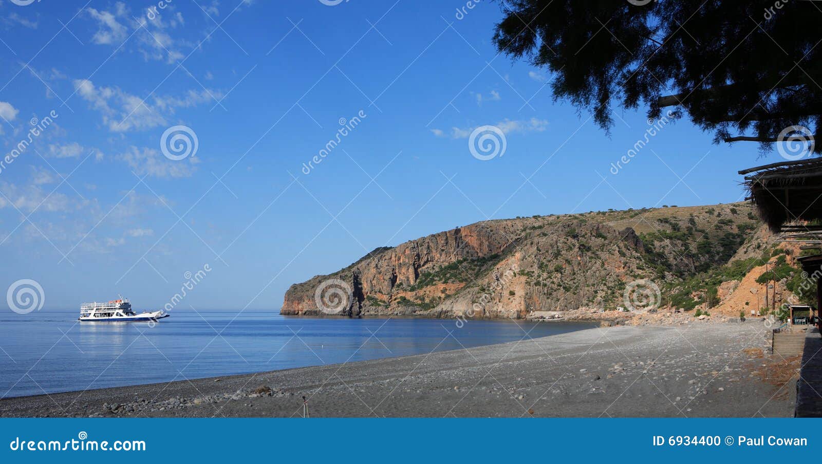 Ferry at Sougia, Crete stock photo. Image of transport - 6934400