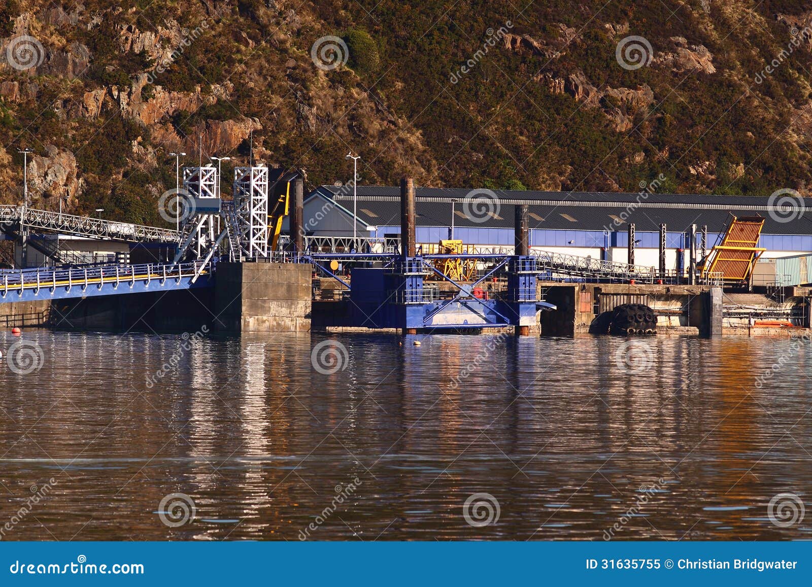Ferry terminal stock image. Image of arrival, industrial - 31635755