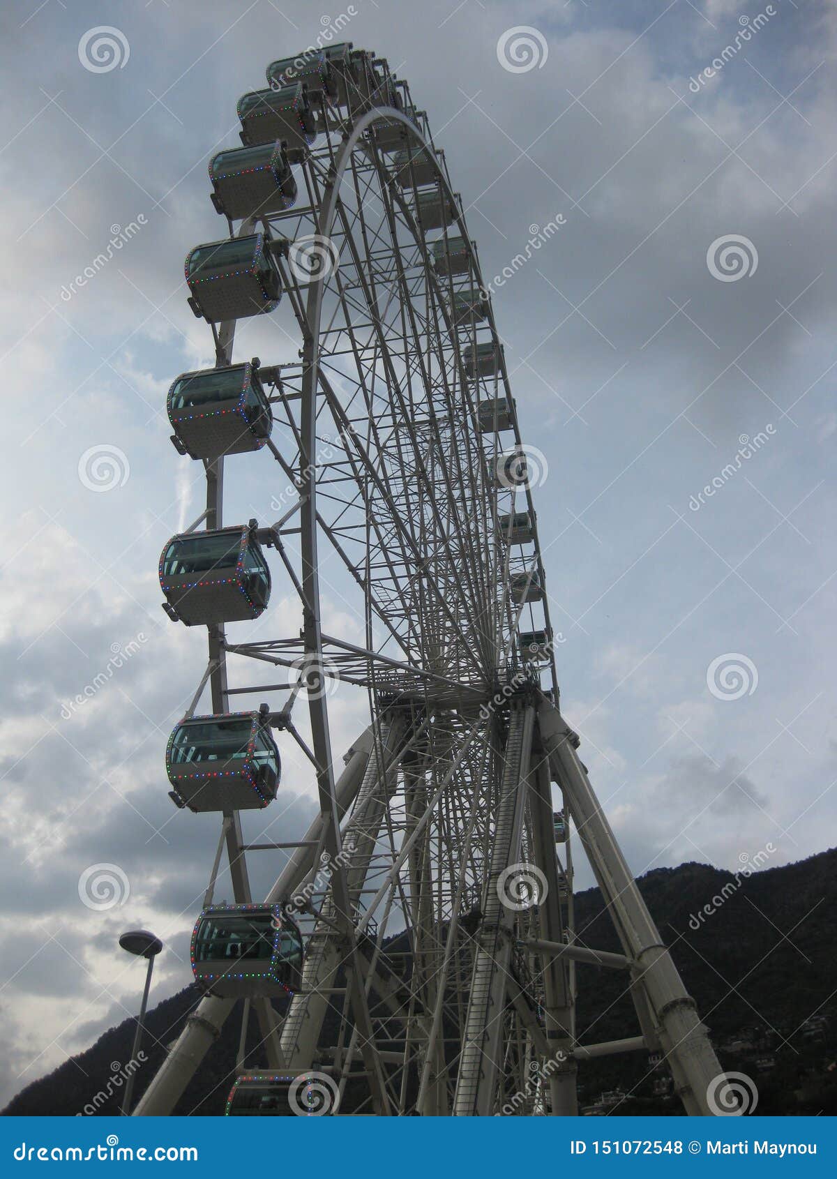 Ferry wheel in operation stock photo. Image of wheel - 151072548