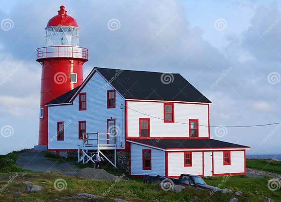 Ferryland Lighthouse stock photo. Image of antique, rocks - 3732816