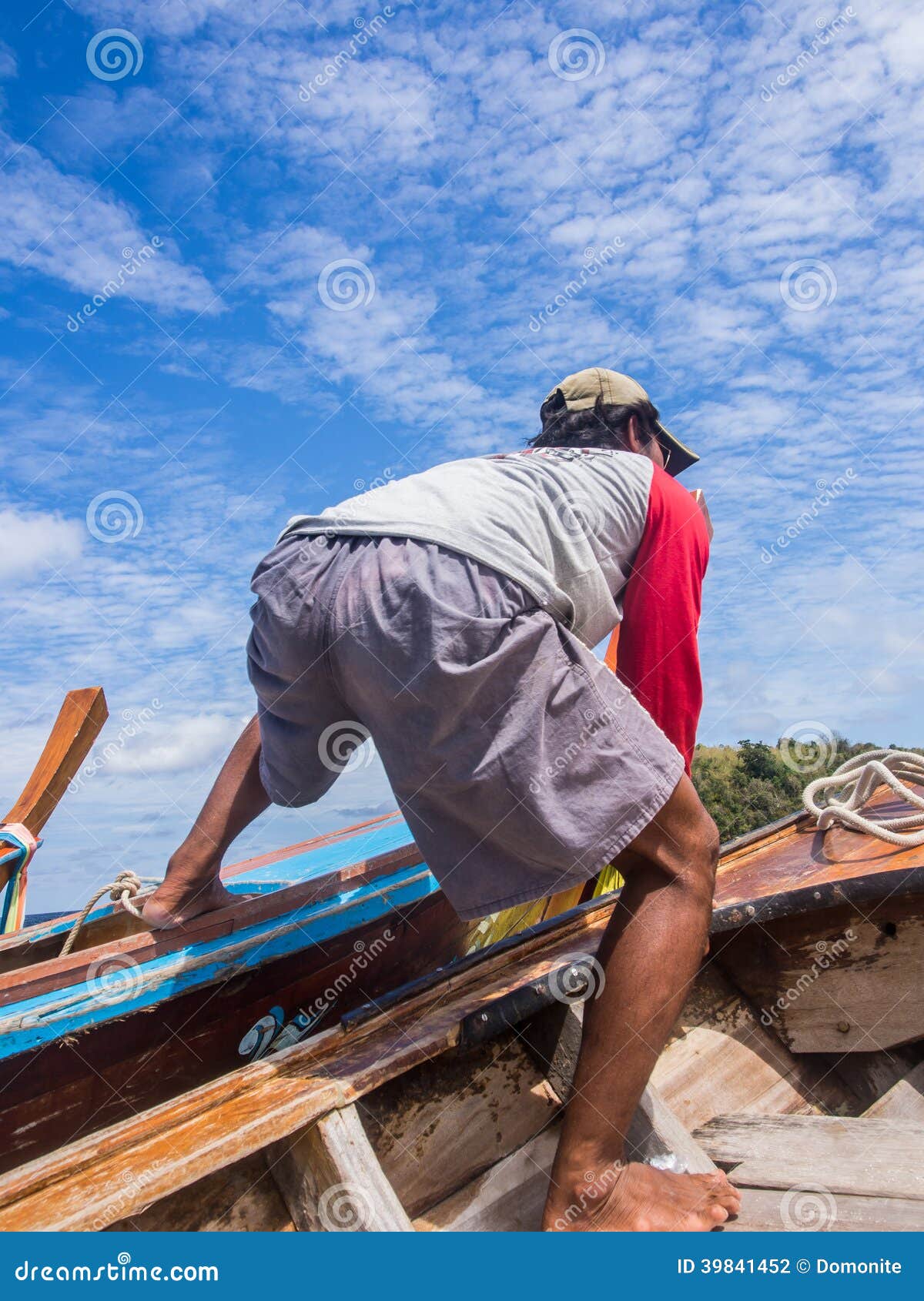 Ferryman and blue sky editorial photography. Image of ferryman - 39841452