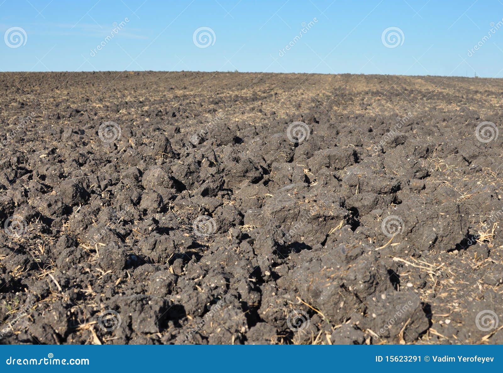Fertile, Plowed Soil of an Agricultural Field Stock Image - Image of ...