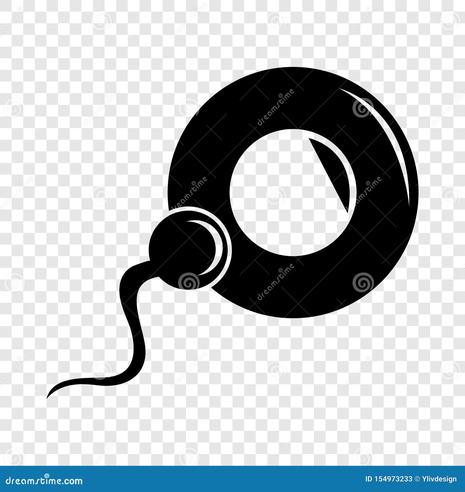 Fertilization Egg Icon, Simple Black Style Stock Vector - Illustration ...