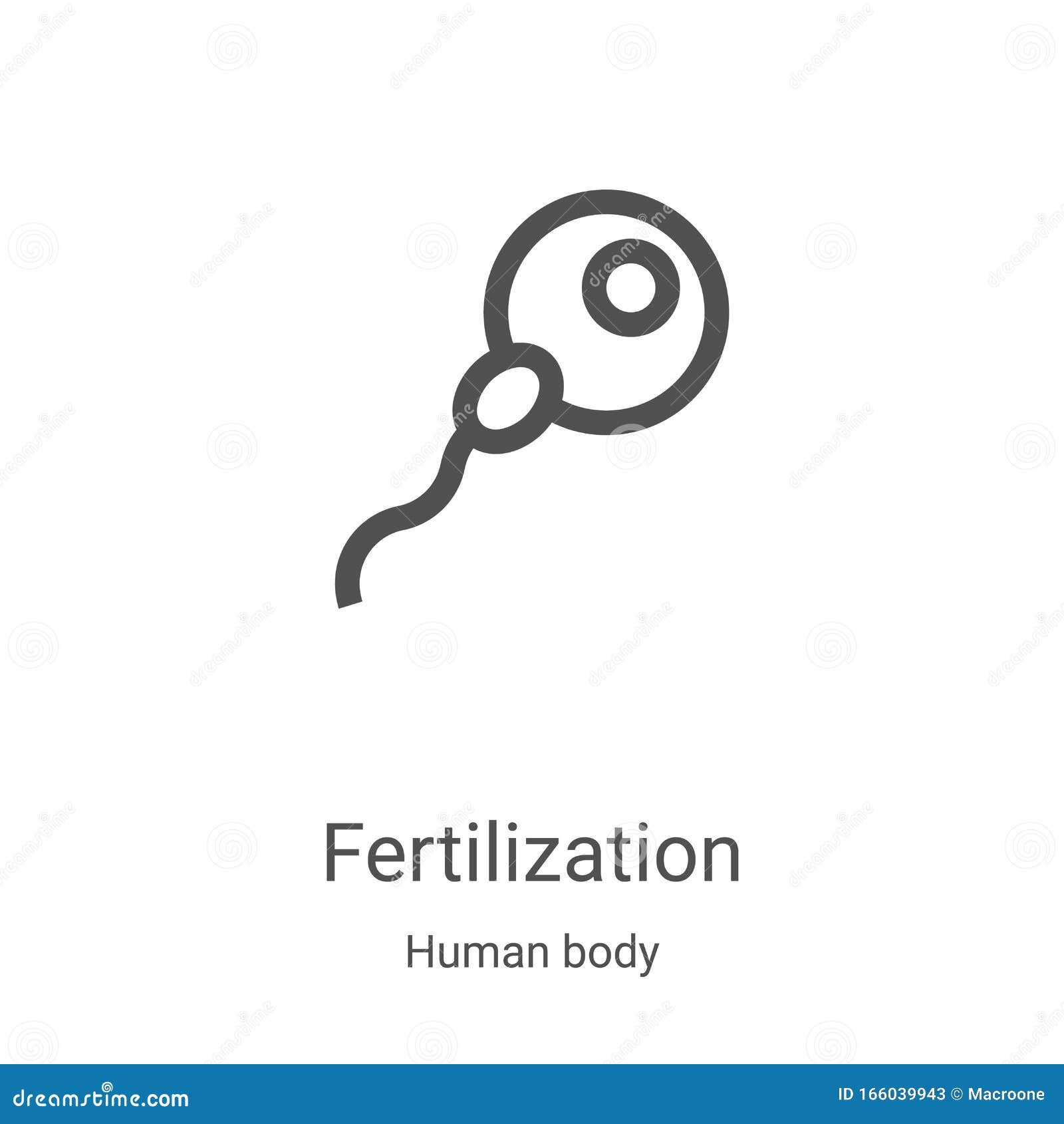 Outline Fertilization Vector Icon. Isolated Black Simple Line Element ...