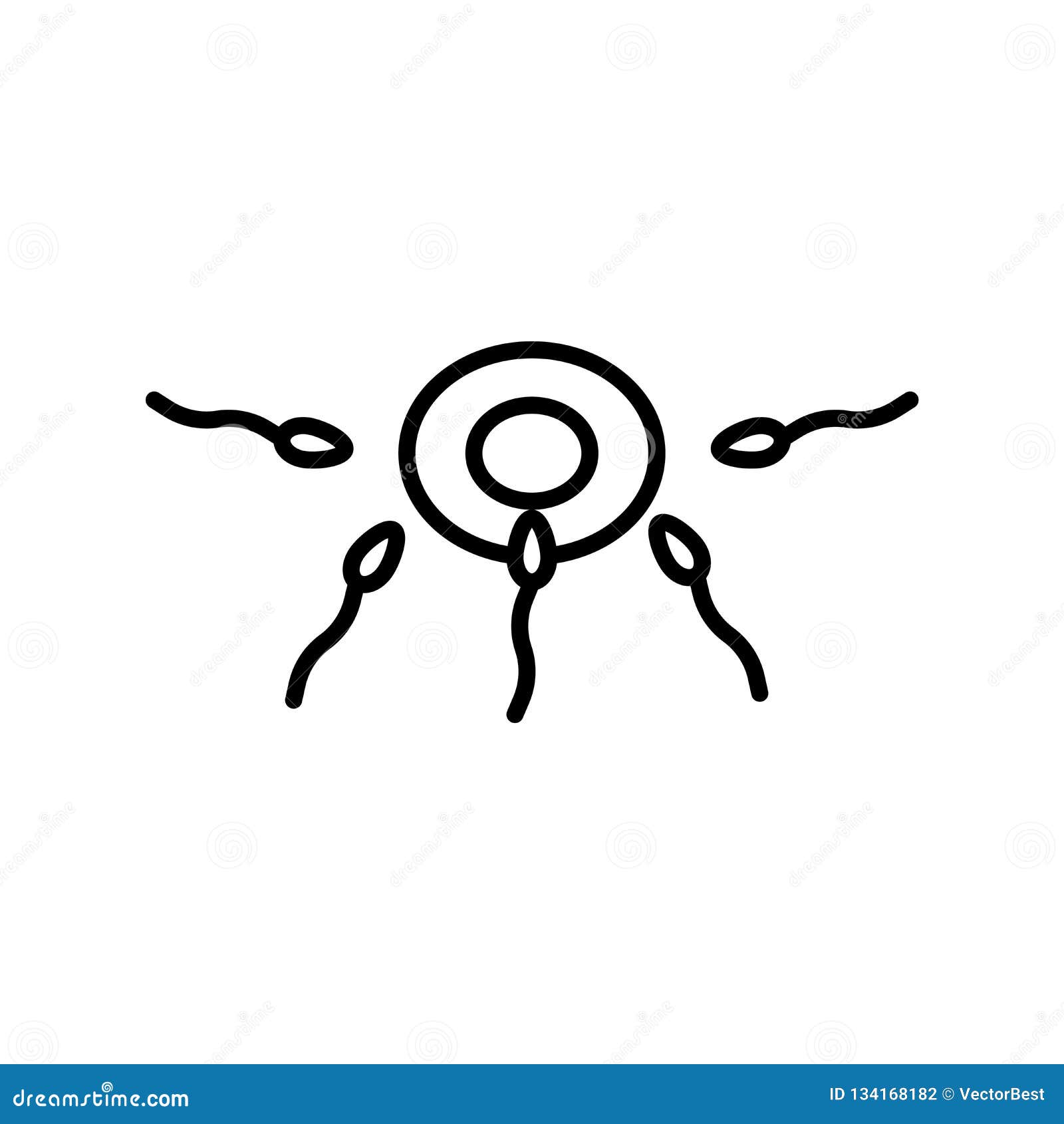Fertilization Icon Vector Isolated on White Background, Fertilization ...
