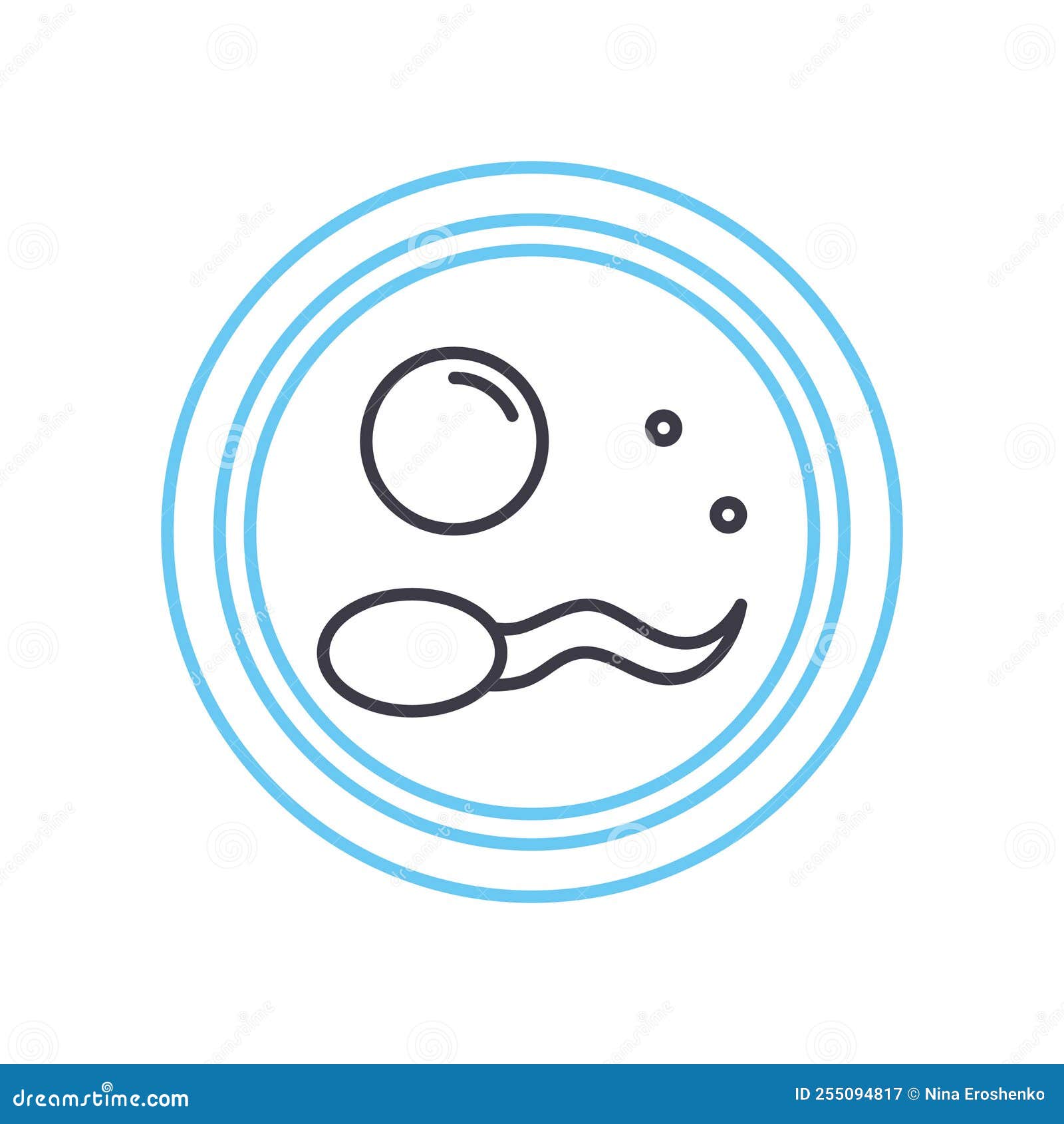 Fertilization Line Icon, Outline Symbol, Vector Illustration, Concept ...