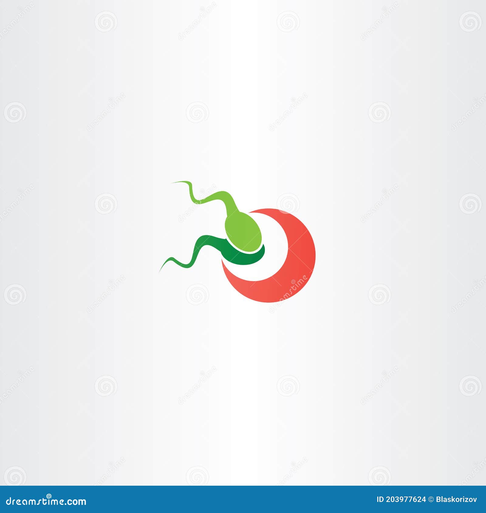 Fertilization Sperm and Egg Cell Logo Vector Icon Stock Vector ...