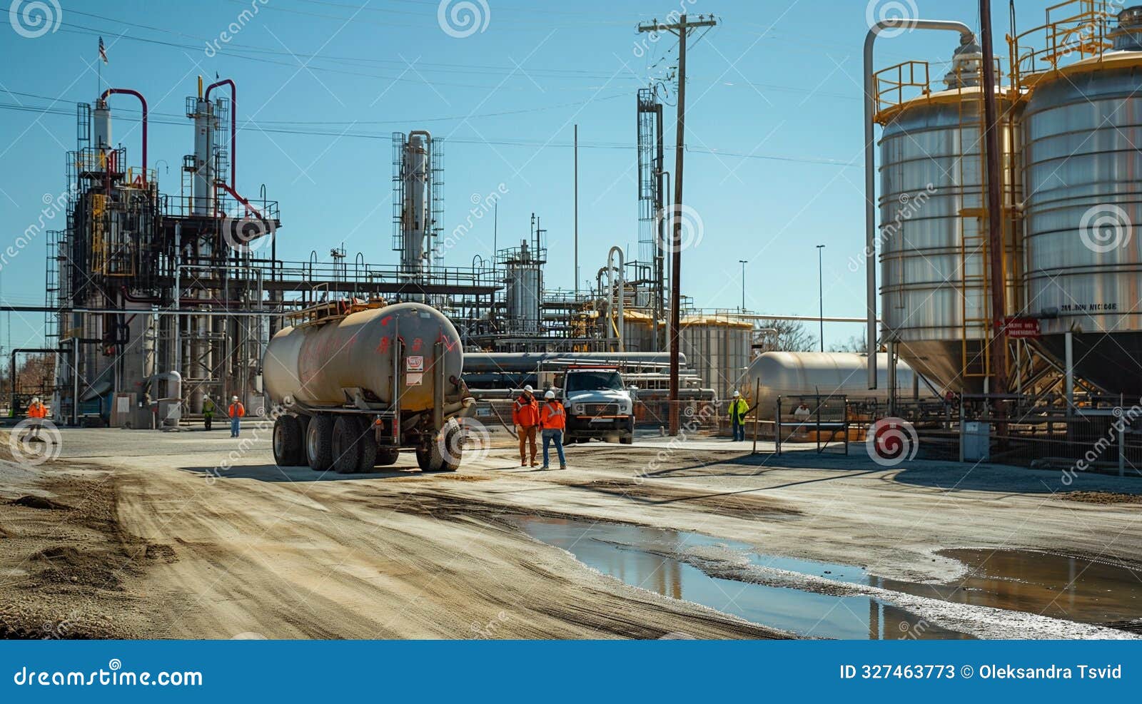 Fertilizer Production Facility with Chemical Reactors, Storage Tanks ...