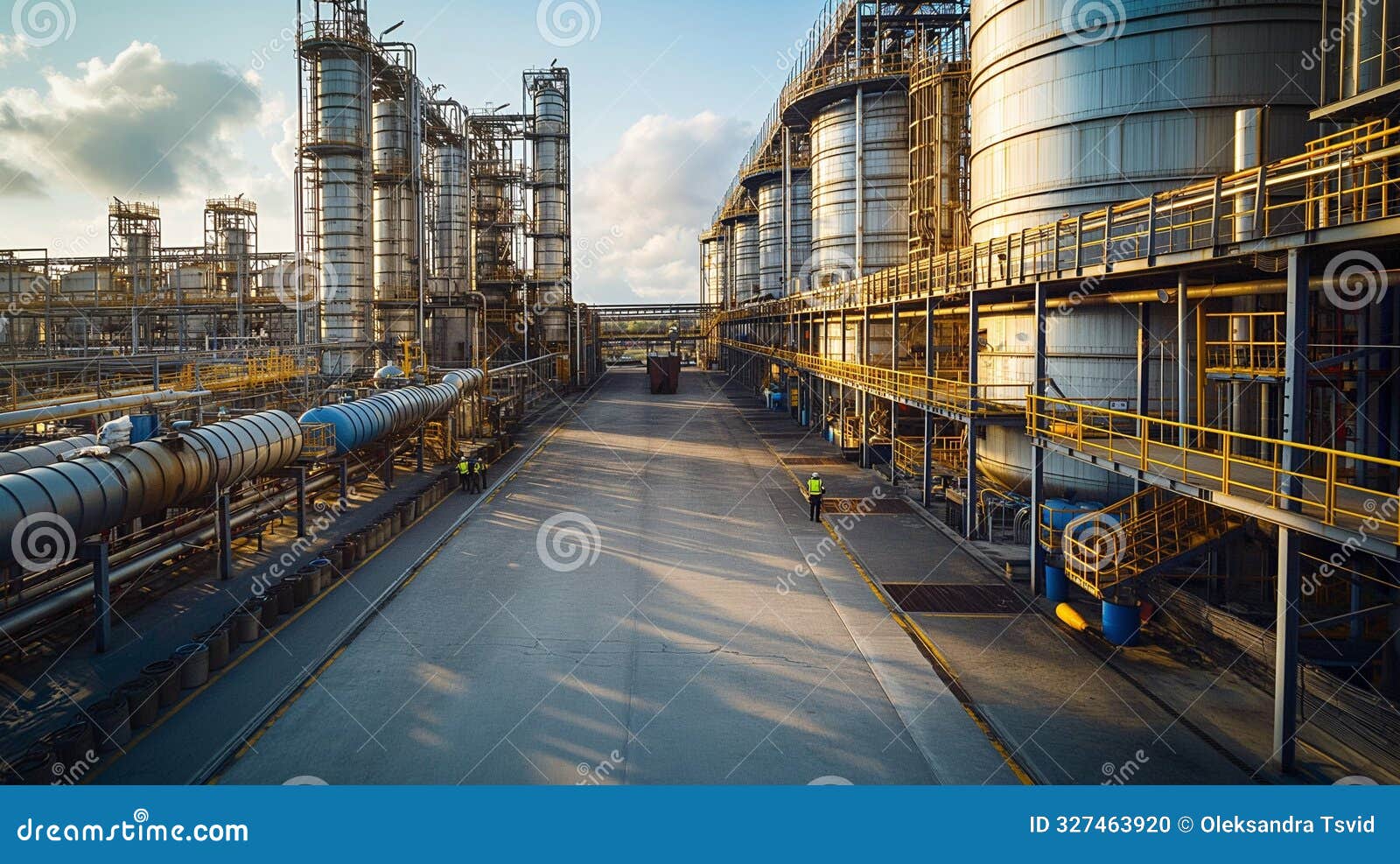 Fertilizer Production Facility with Chemical Reactors, Storage Tanks ...