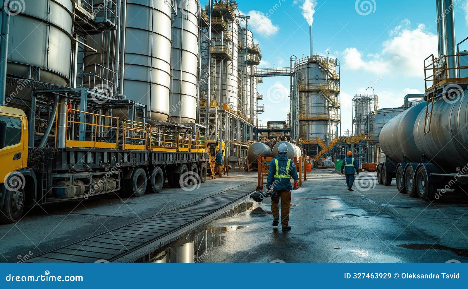 Fertilizer Production Facility with Chemical Reactors, Storage Tanks ...