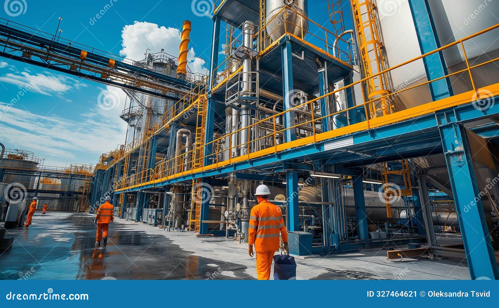 Fertilizer Production Facility with Chemical Reactors, Storage Tanks ...