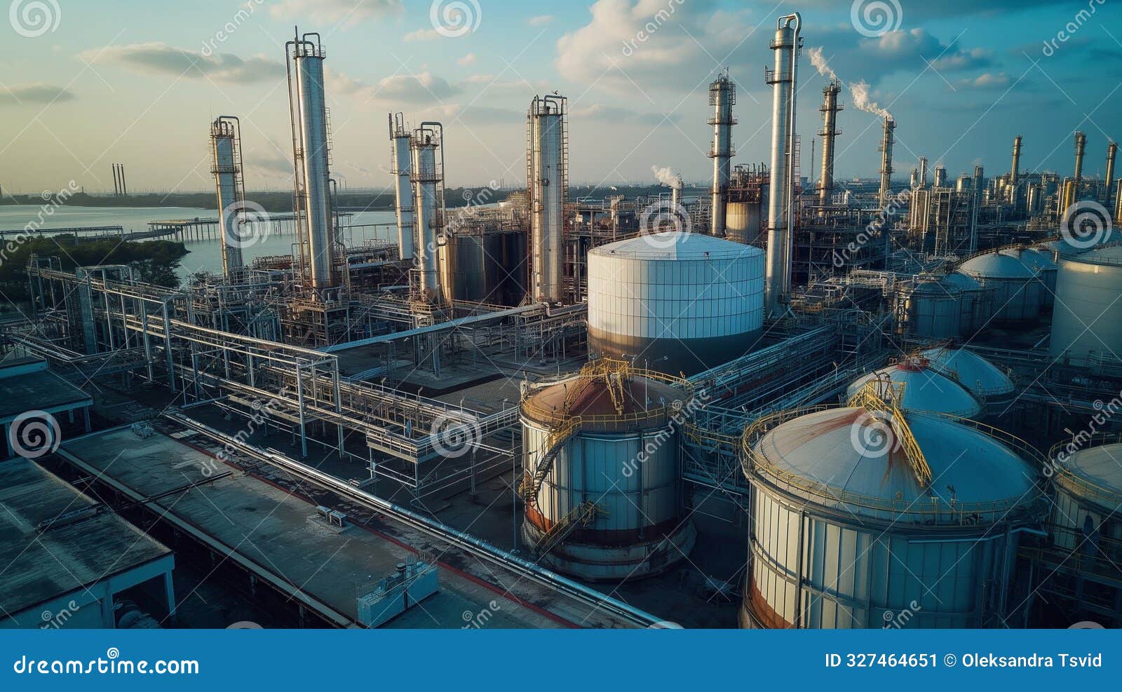 Fertilizer Production Facility with Chemical Reactors, Storage Tanks ...