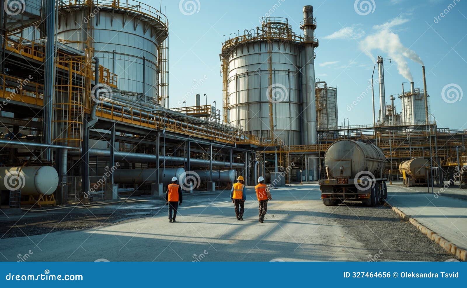 Fertilizer Production Facility with Chemical Reactors, Storage Tanks ...