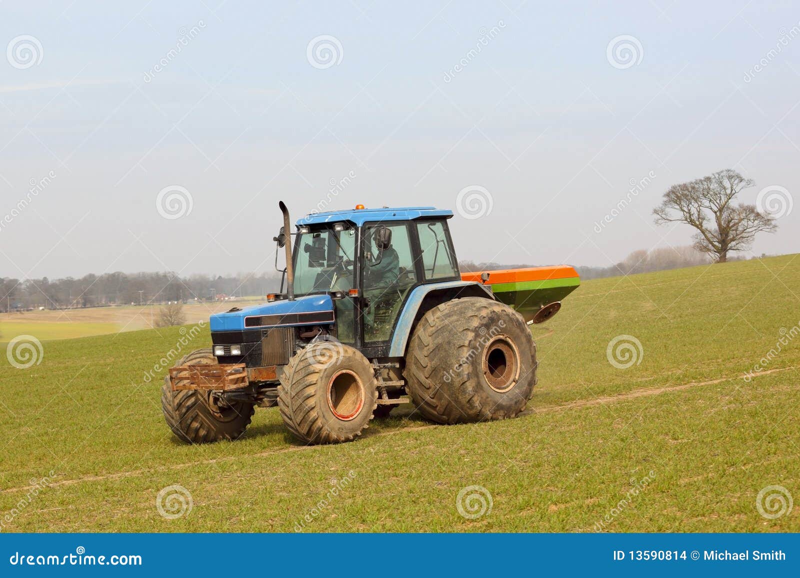 Fertilizing Fields in Spring Stock Photo - Image of fields, agriculture ...
