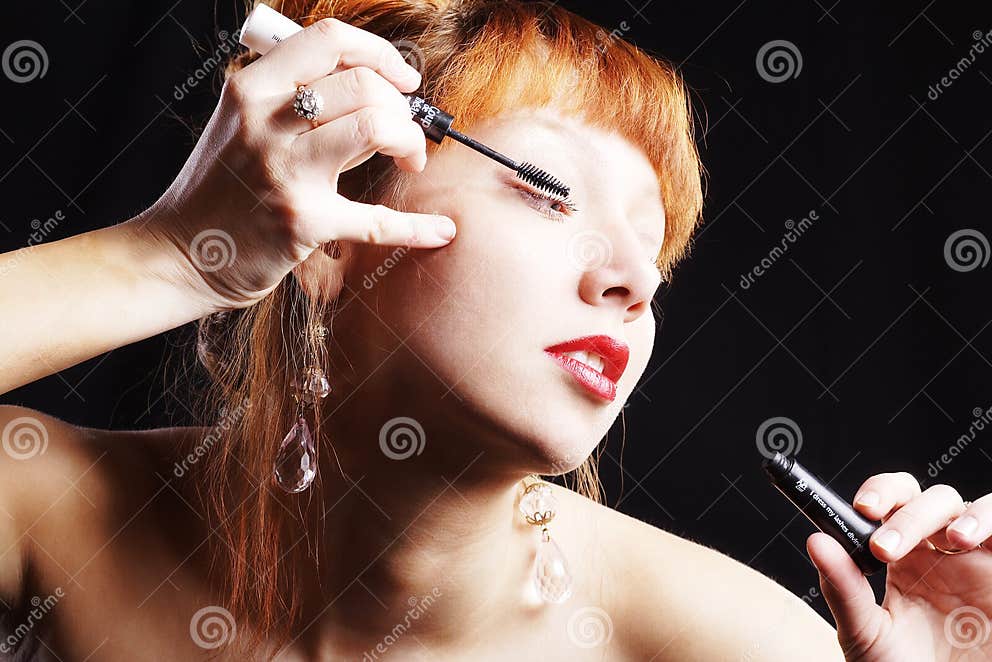 Fervour stock image. Image of applying, blush, hair, apply - 2077997
